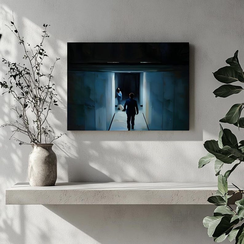 Severance Inspired Art, Severance Scene, Severance Inspired Painting ...