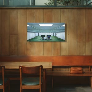 Severance Inspired Office Painting Canvas, Severance Architecture ...