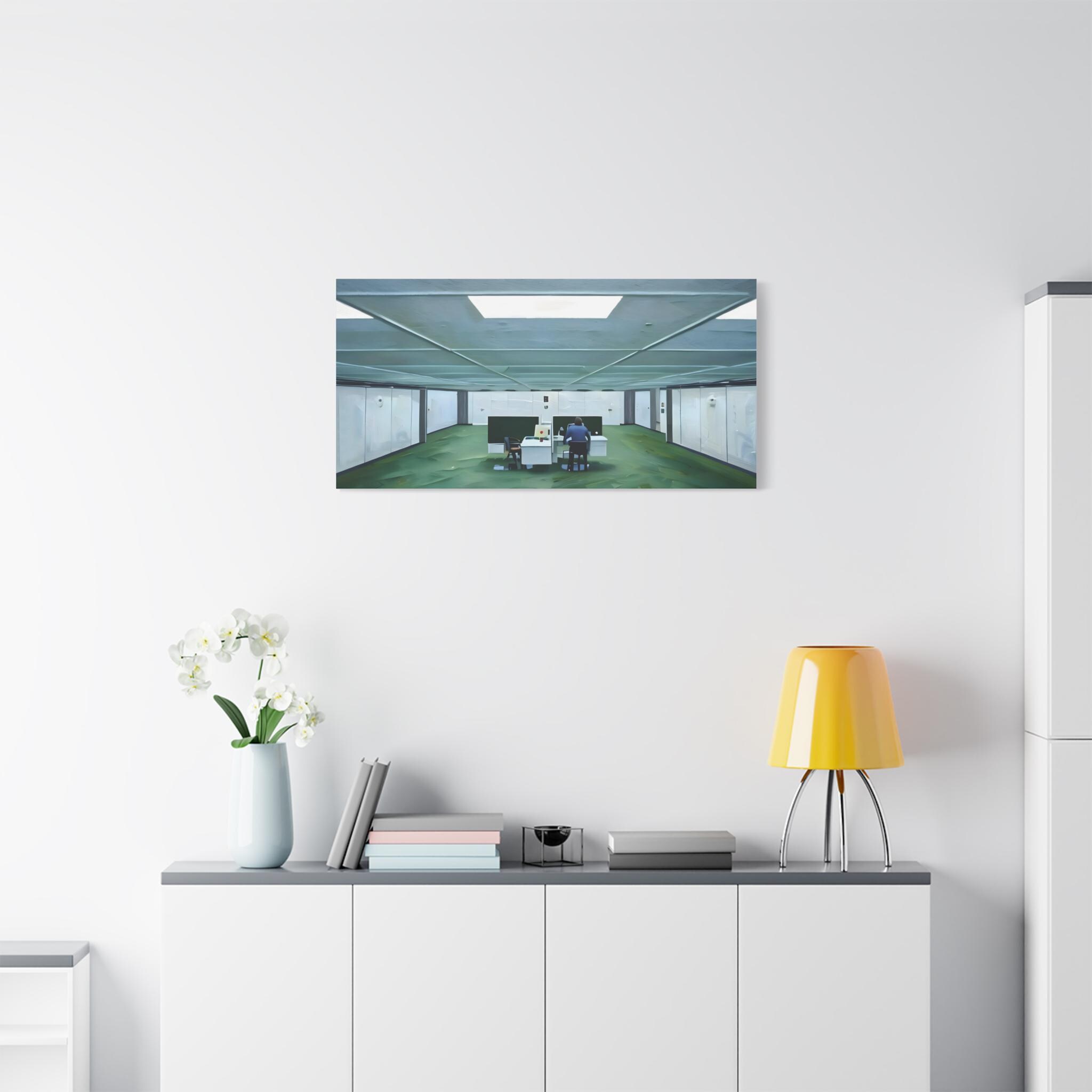 Severance Inspired Office Painting Canvas, Severance Architecture ...
