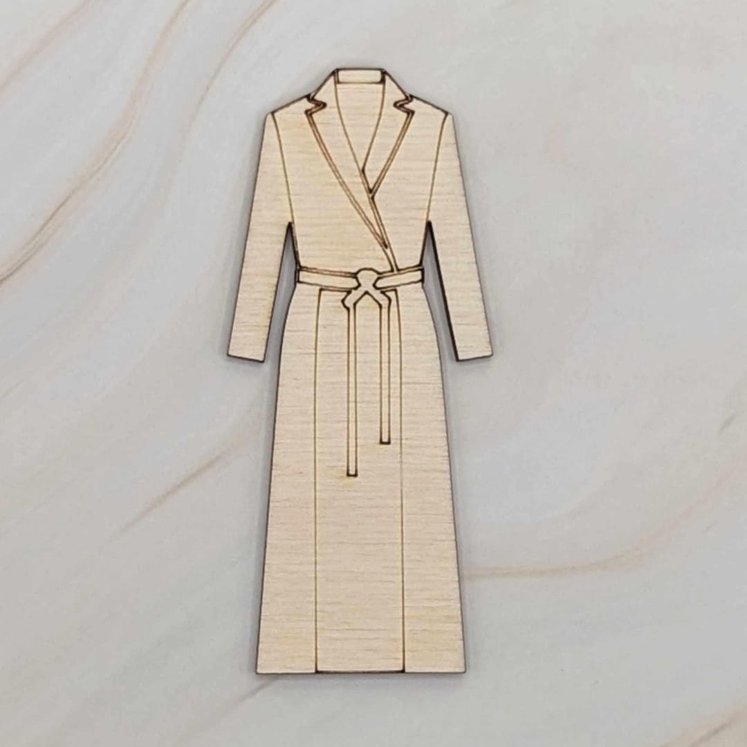 Robe Dress | Unfinished Wood Blank | Baltic Birch | Pre- Drawn Lines ...
