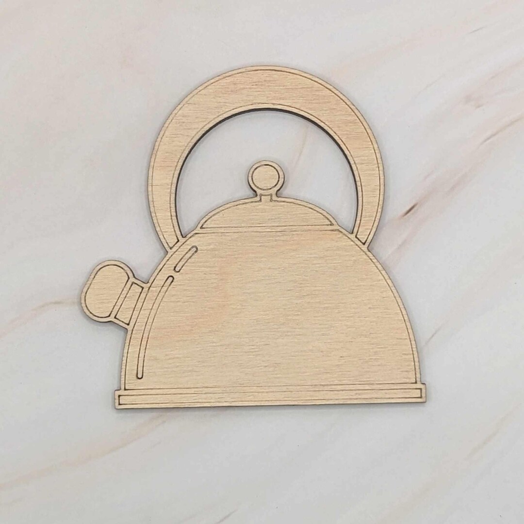 Teapot | Tea Kettle | Unfinished Wood Blank | Paint Party Activity ...