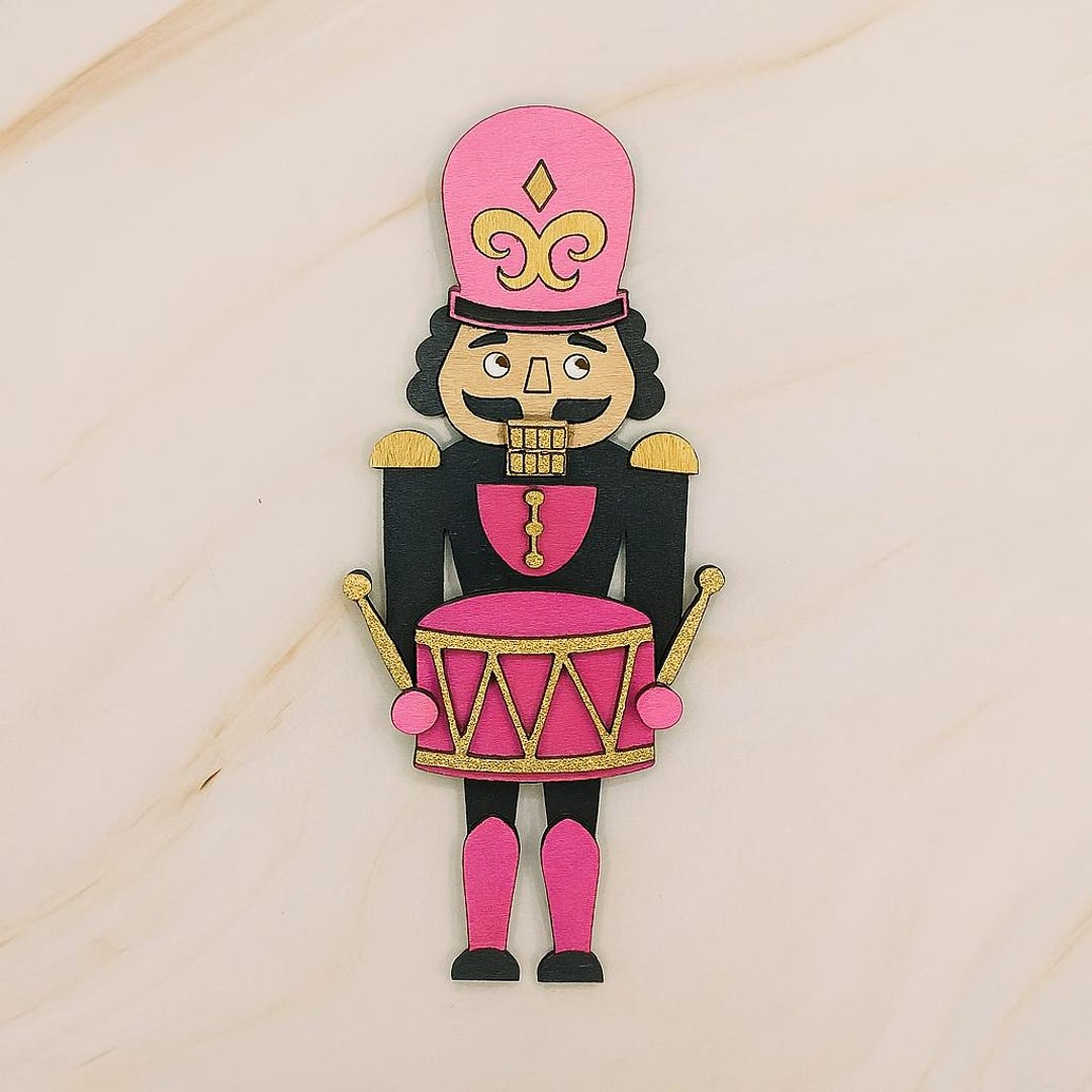 DIY Nutcracker Shelf Sitter Kit – Layered Wood Christmas Decor | Paint ...