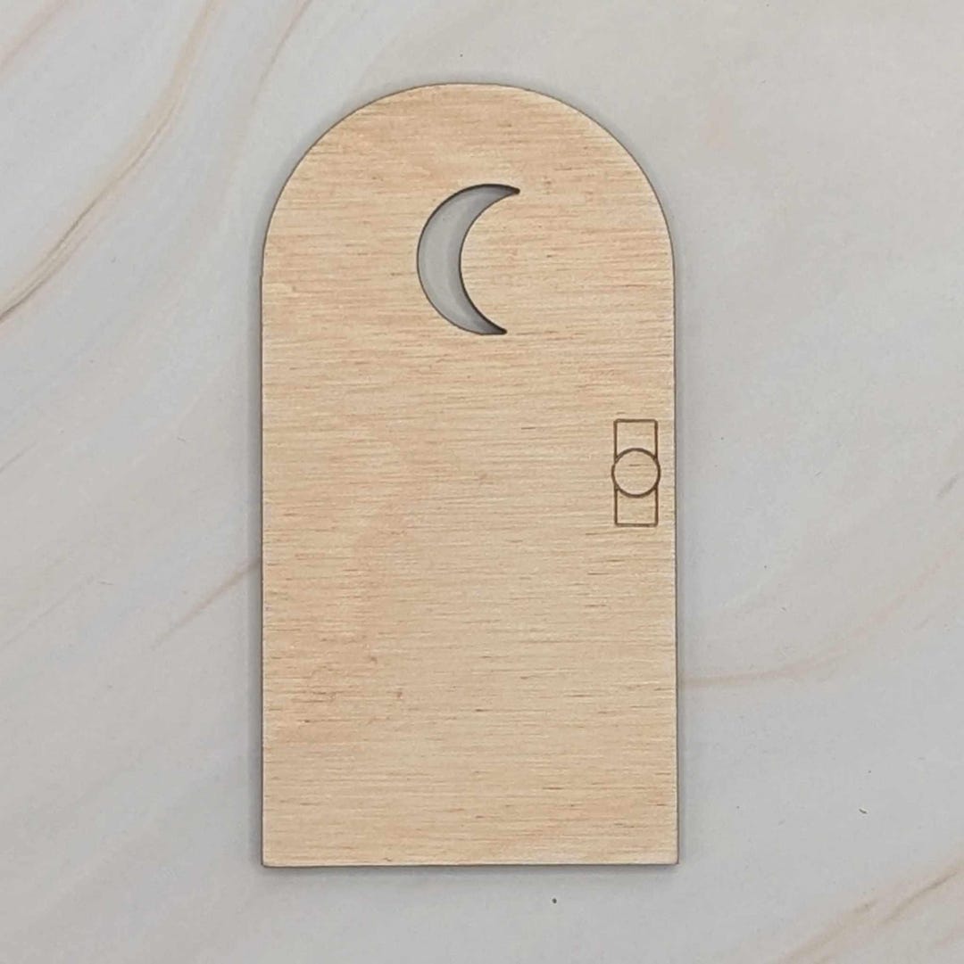 Arched Door With Crescent Moon | Wood Blank | Baltic Birch | Pre- Drawn ...