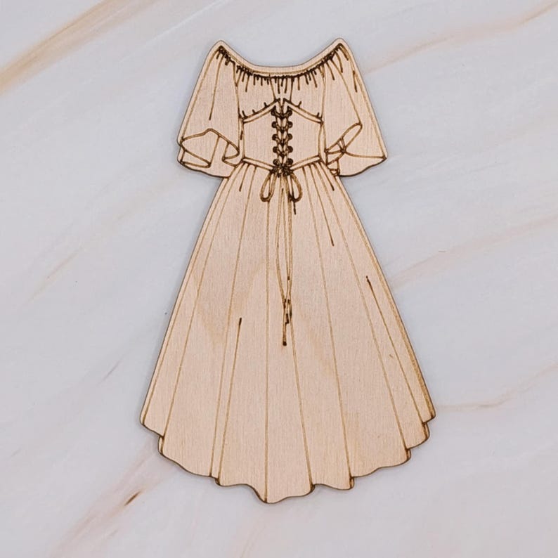 Renaissance Gypsy Gown | Unfinished Wood Cutout | DIY Princess Gown ...