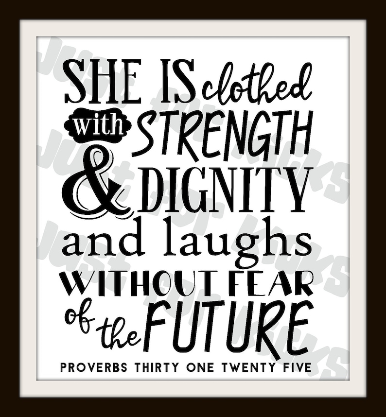 Proverbs 31 25 Svg Cut File Dxf Png Etsy
