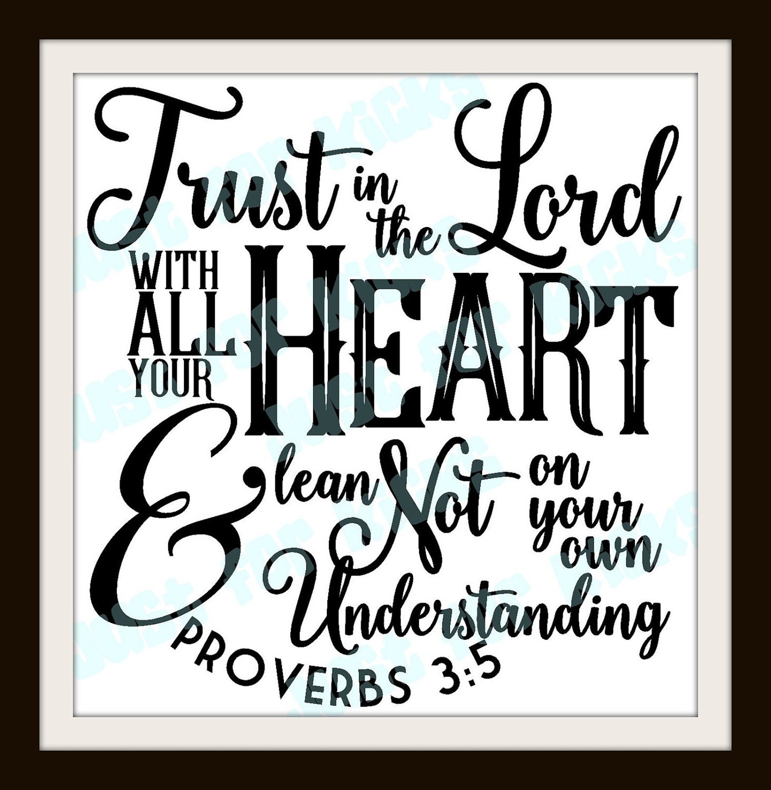 Proverbs 3 5 SVG Cut File DXF, PNG - Etsy