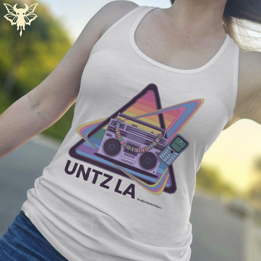 Retro Raver Boombox Tank Top, 90s Festival Outfit - Etsy