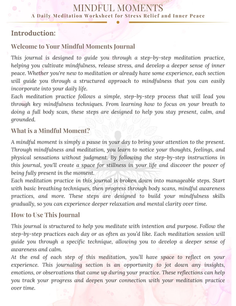 Mindful Moments: Daily Meditation for Stress Relief & Inner Peace ...