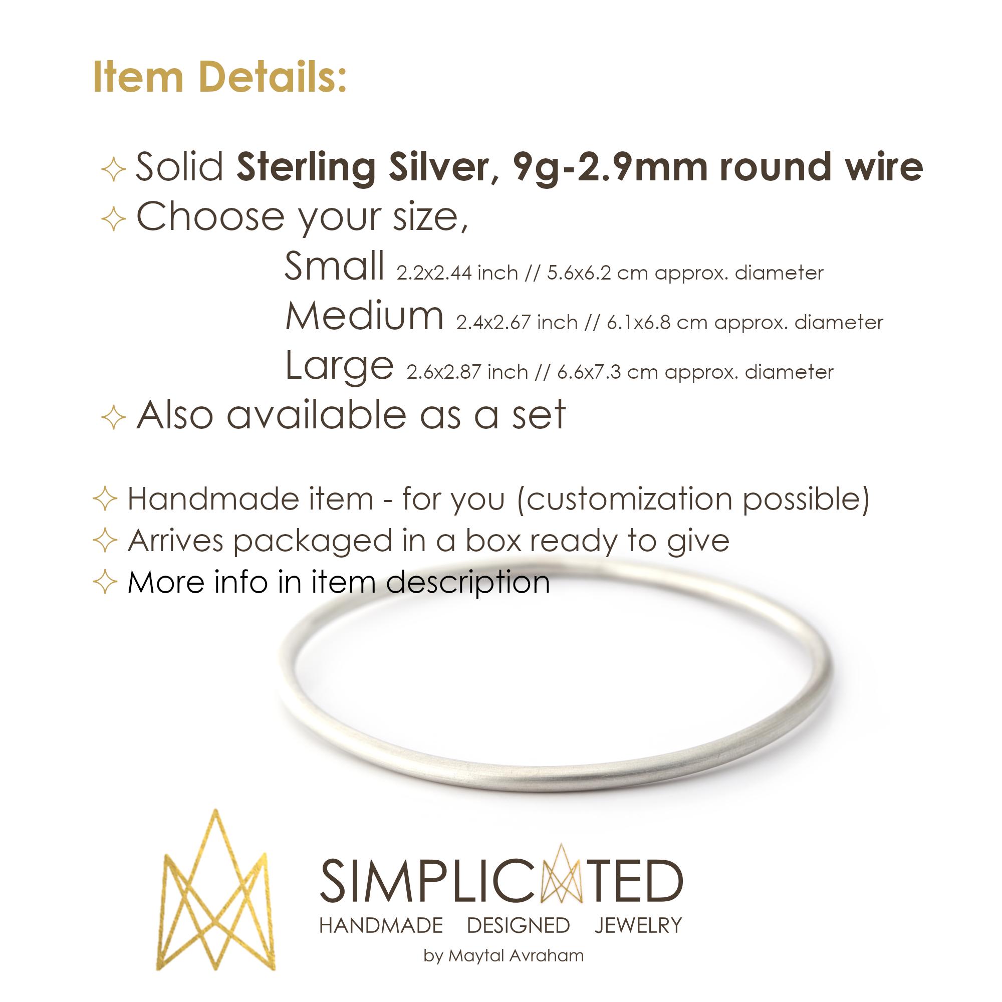 Solid Sterling Silver Oval Bangle, Thick Sterling Silver Bracelet ...