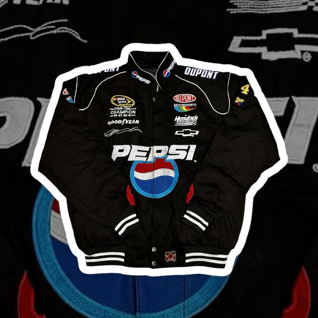 Pepsi NASCAR Racing Jacket With Sponsor Logos - Etsy