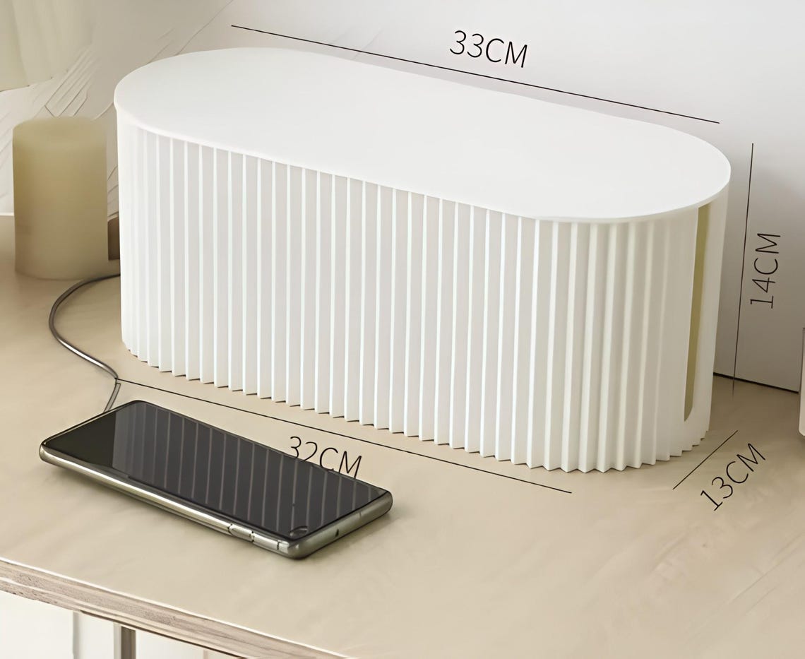 Cable Wire Organizer Storage Box, Large Capacity, Cable Management Box ...