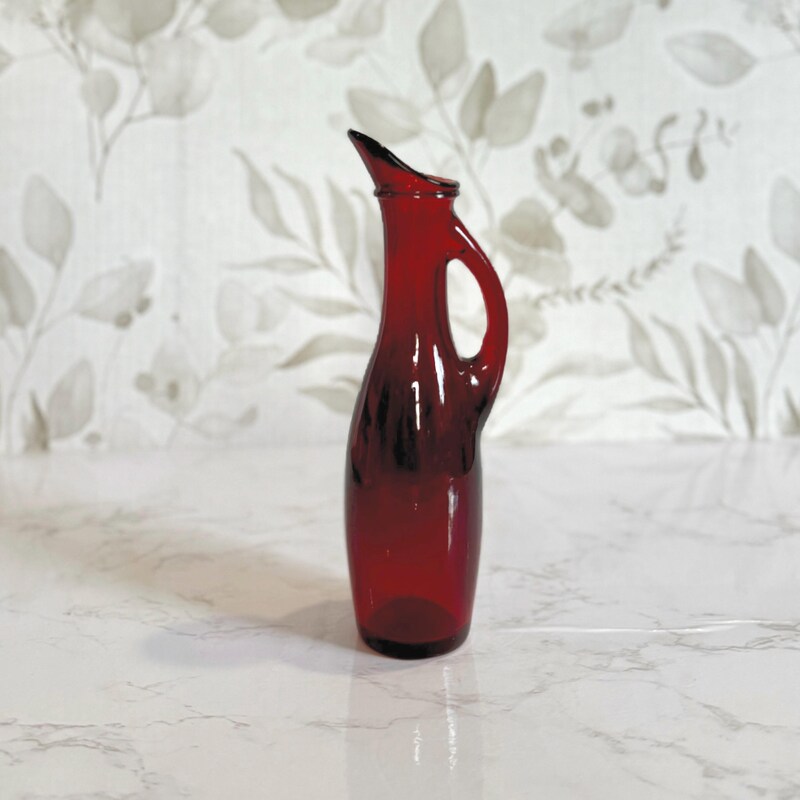 Red Depression Glass - Etsy