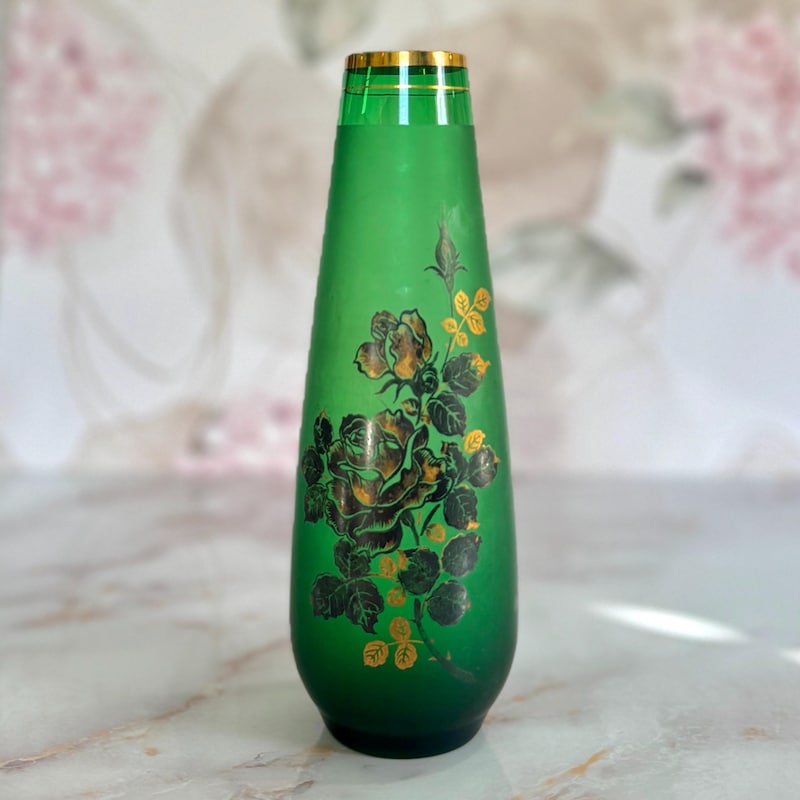 Vintage Jewel Tone Vases - Etsy