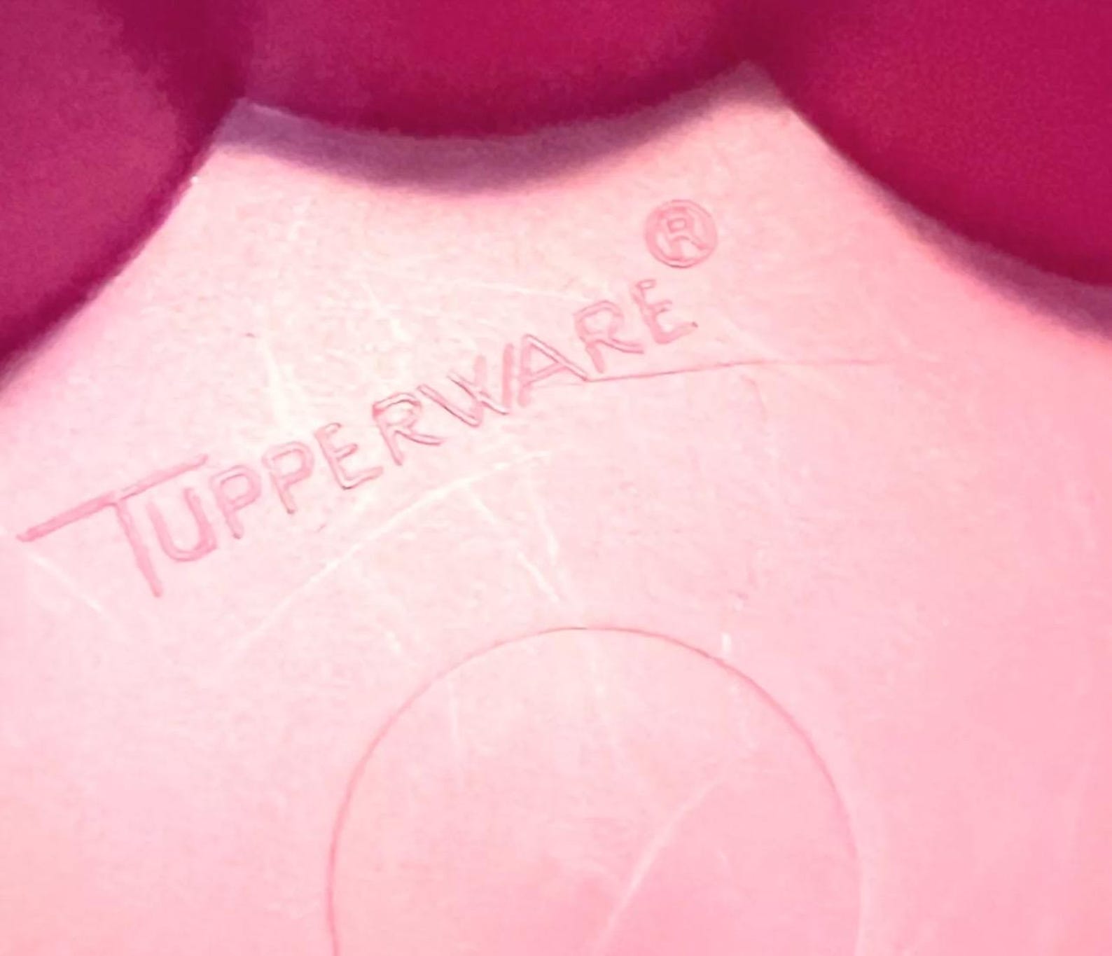 Tupperware 3pc Jello Mold With Clear Bottom and Plum Raspberry Middle ...