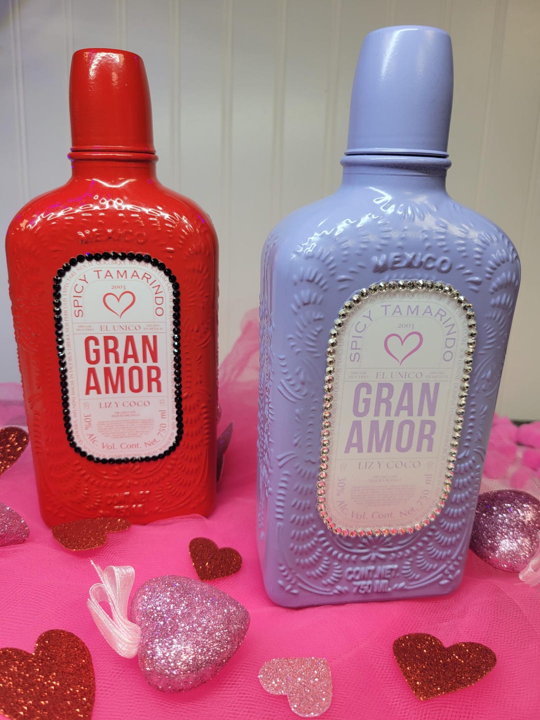 CUSTOM Tequila Bottle Gran Malo Amor Valentine's Day Love Bottle ...