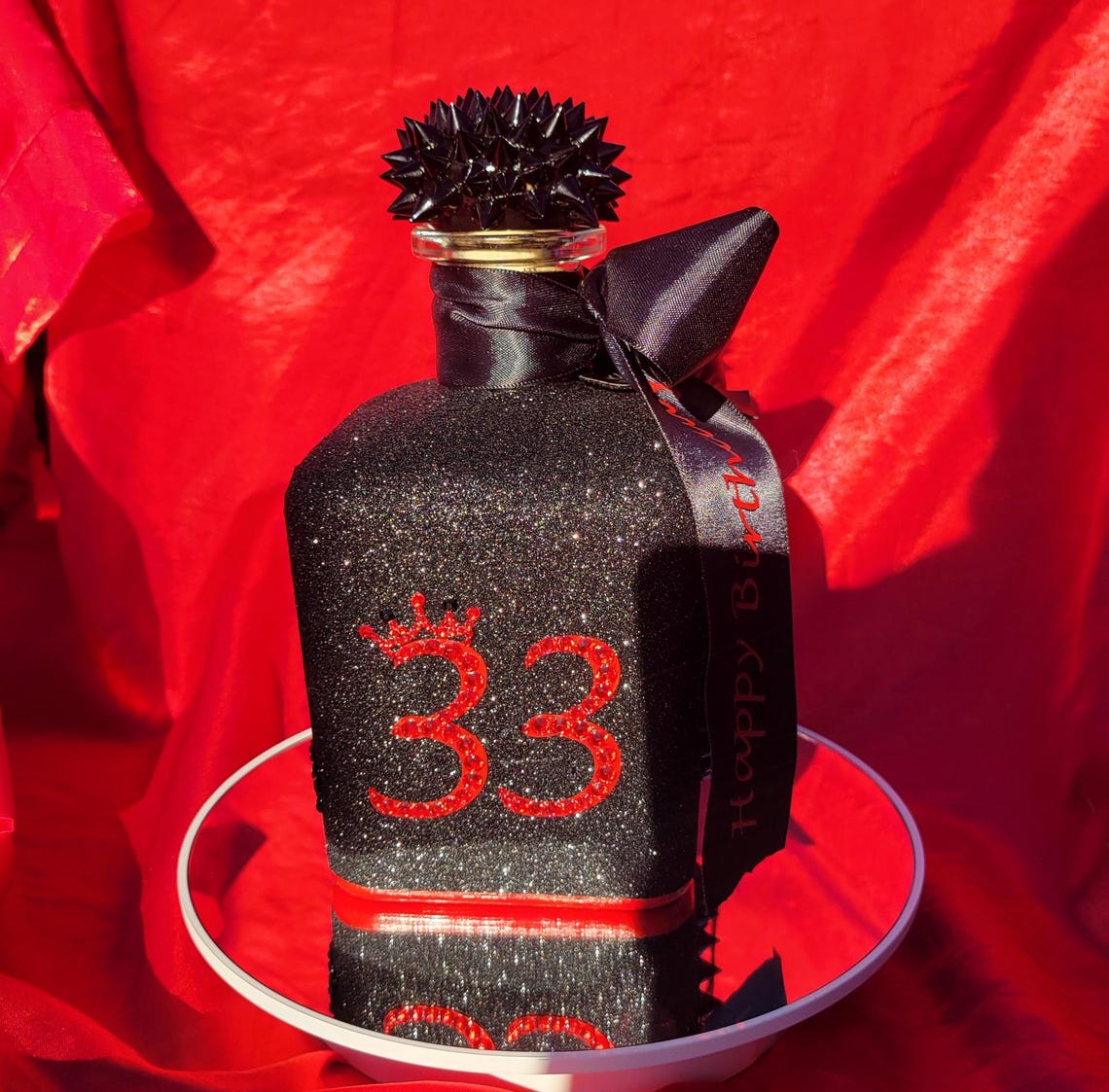 CUSTOM Rhinestone Don Julio 70 Tequila Bottle, Birthday Design (EMPTY ...