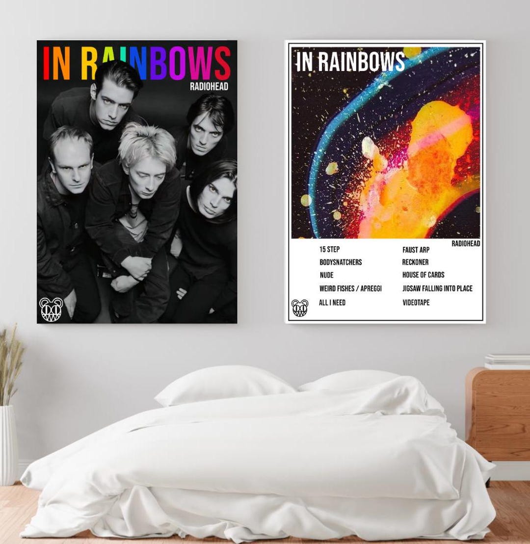 Radiohead 'in Rainbows' Album Track List Print | A3 Music Poster for ...