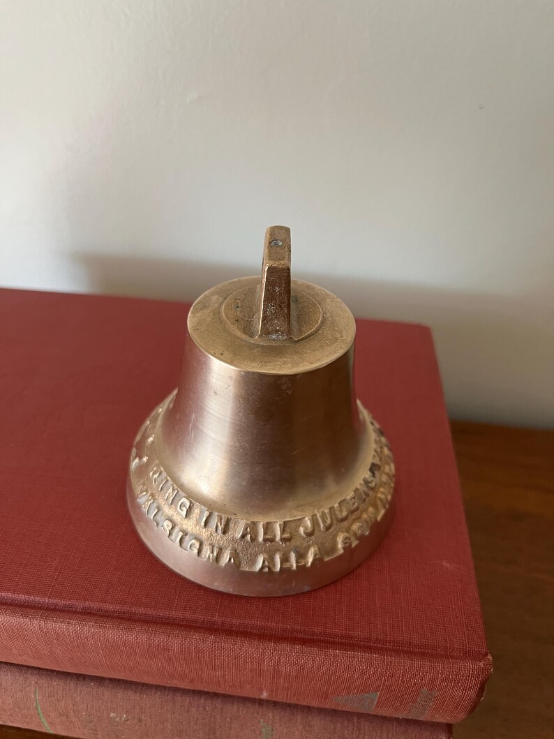 Vintage Swedish Brass Christmas Bell: 3 1/4" Tall - Etsy