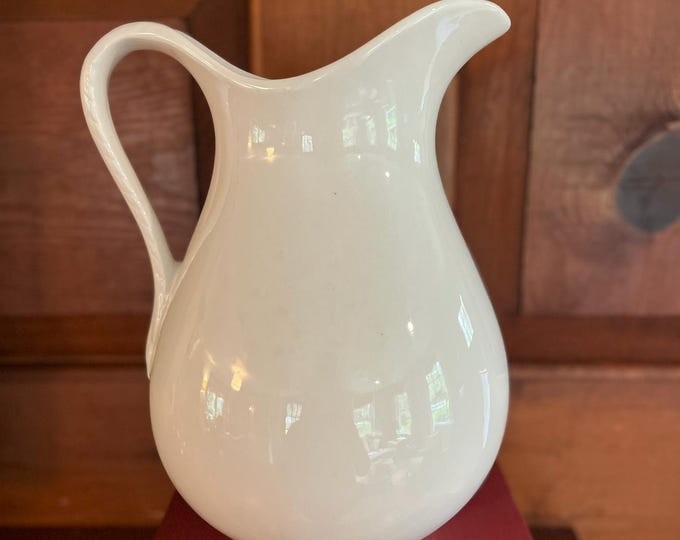 Vintage Tall Ironstone English Pitcher - Etsy