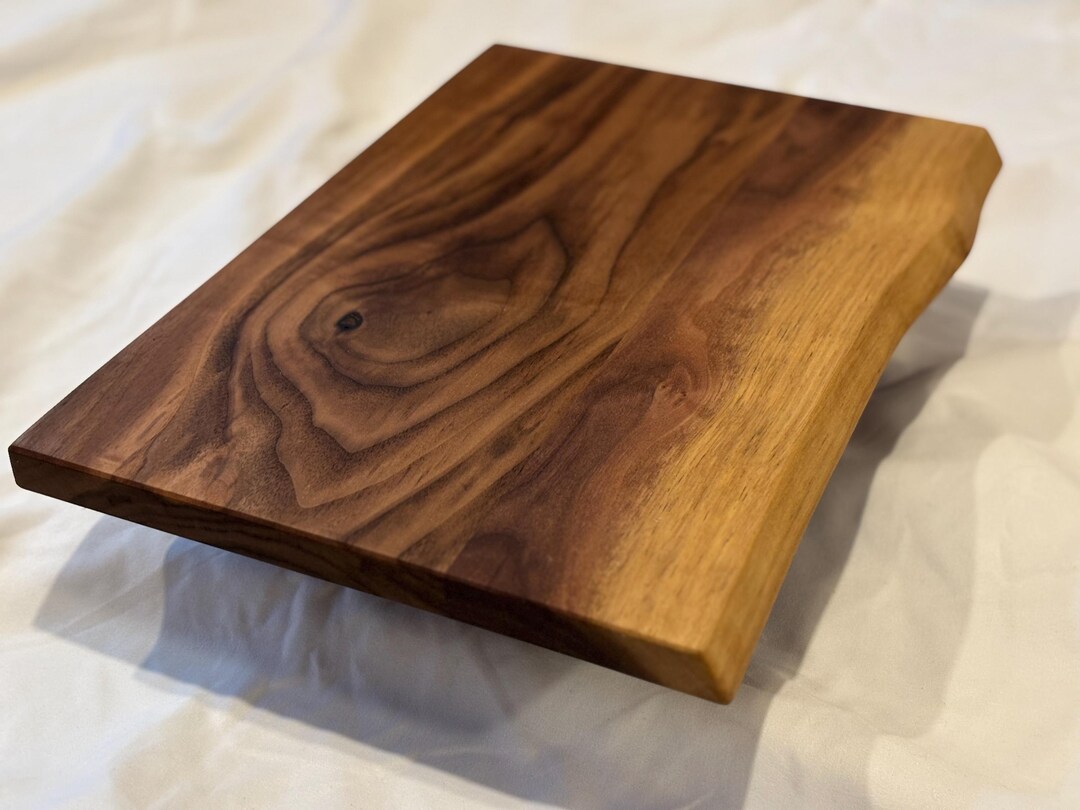 Handmade Live Edge Solid Walnut Cutting Board 11x15 - Etsy
