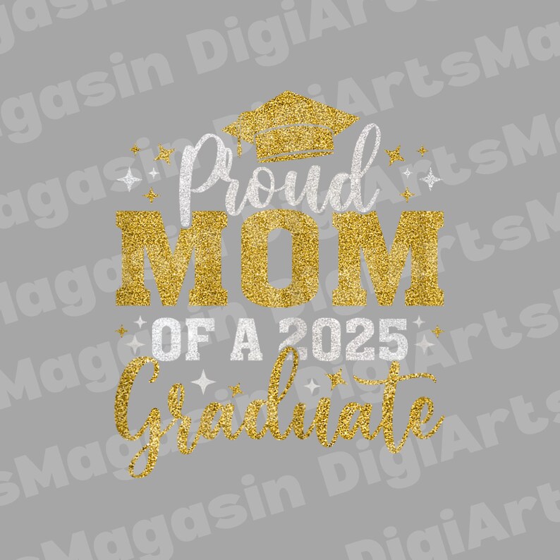 Mom Senior 2025 PNG Design, Proud Mom of Class of 2025 Graduate T-shirt ...