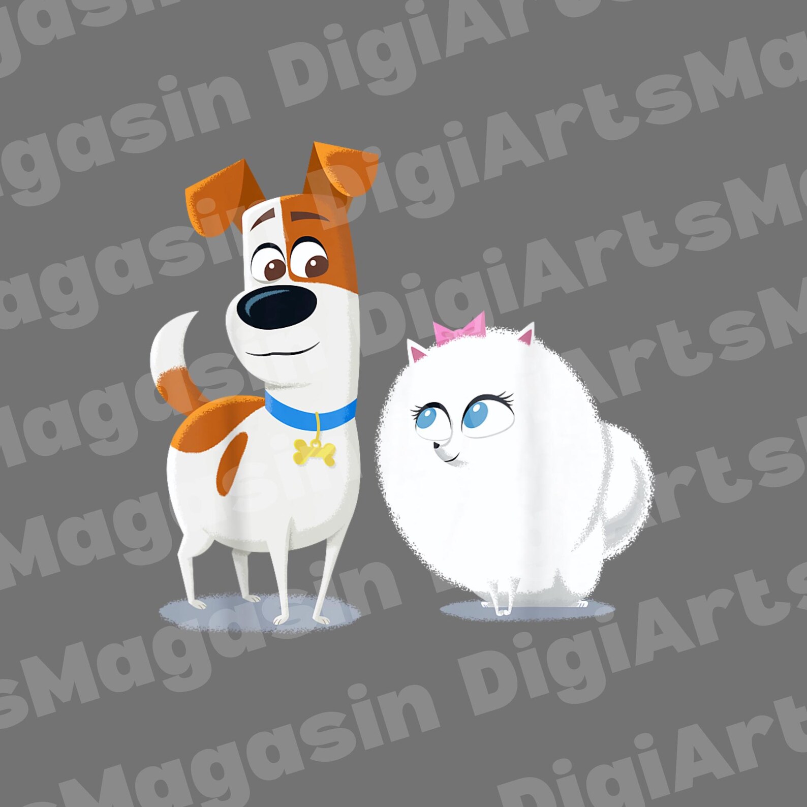 Secret Life of Pets 2 Max and Gidget Fluff Love PNG Design Officially ...