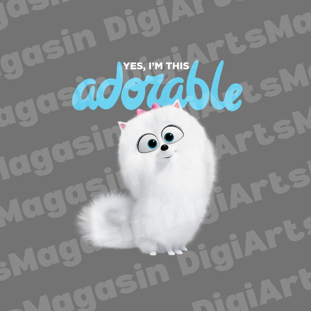 Gidget Yes I’m This Adorable T-shirt PNG Design | Secret Life of Pets 2 ...