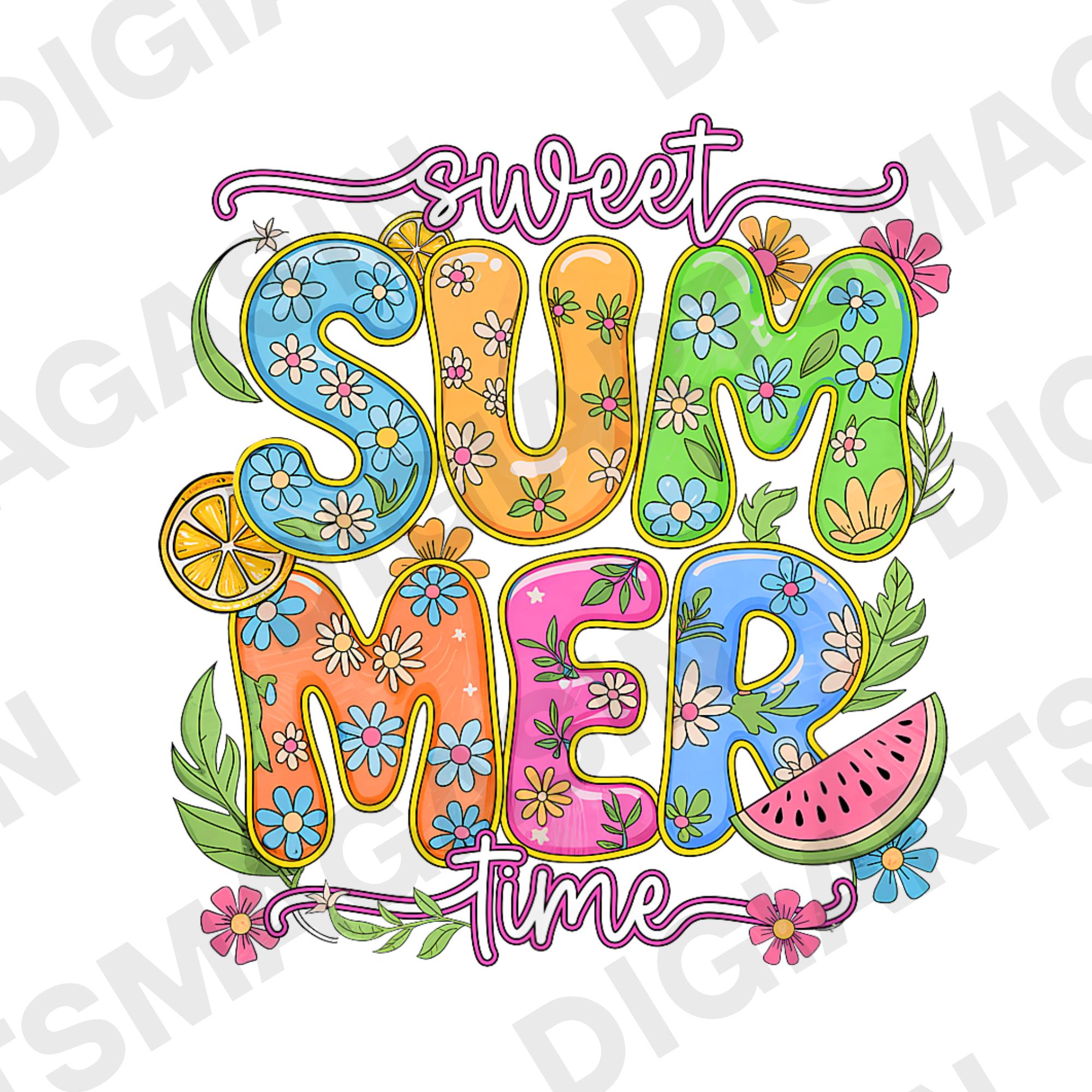 Retro Sweet Summer Time PNG Design - Summer T-shirt Digital PNG for ...