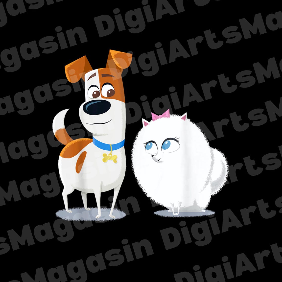 Secret Life of Pets 2 Max and Gidget Fluff Love PNG Design Officially ...