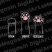 Rock Paper Scissors Cat Paw PNG | Funny Animal Design (digital Download ...