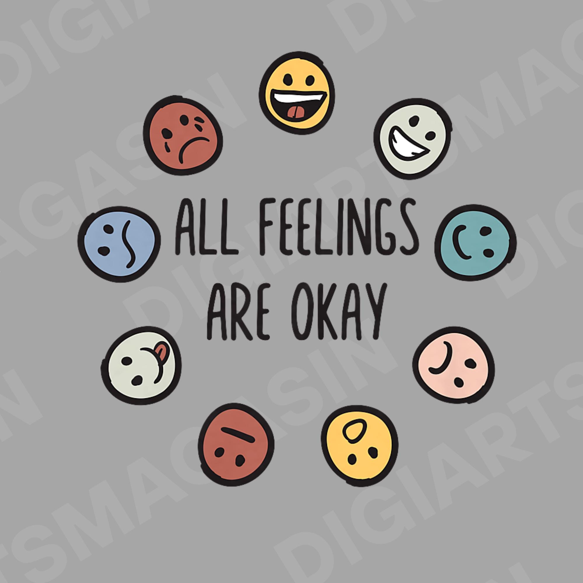 All Feelings Are Okay PNG: Mental Health Awareness Clipart - Etsy
