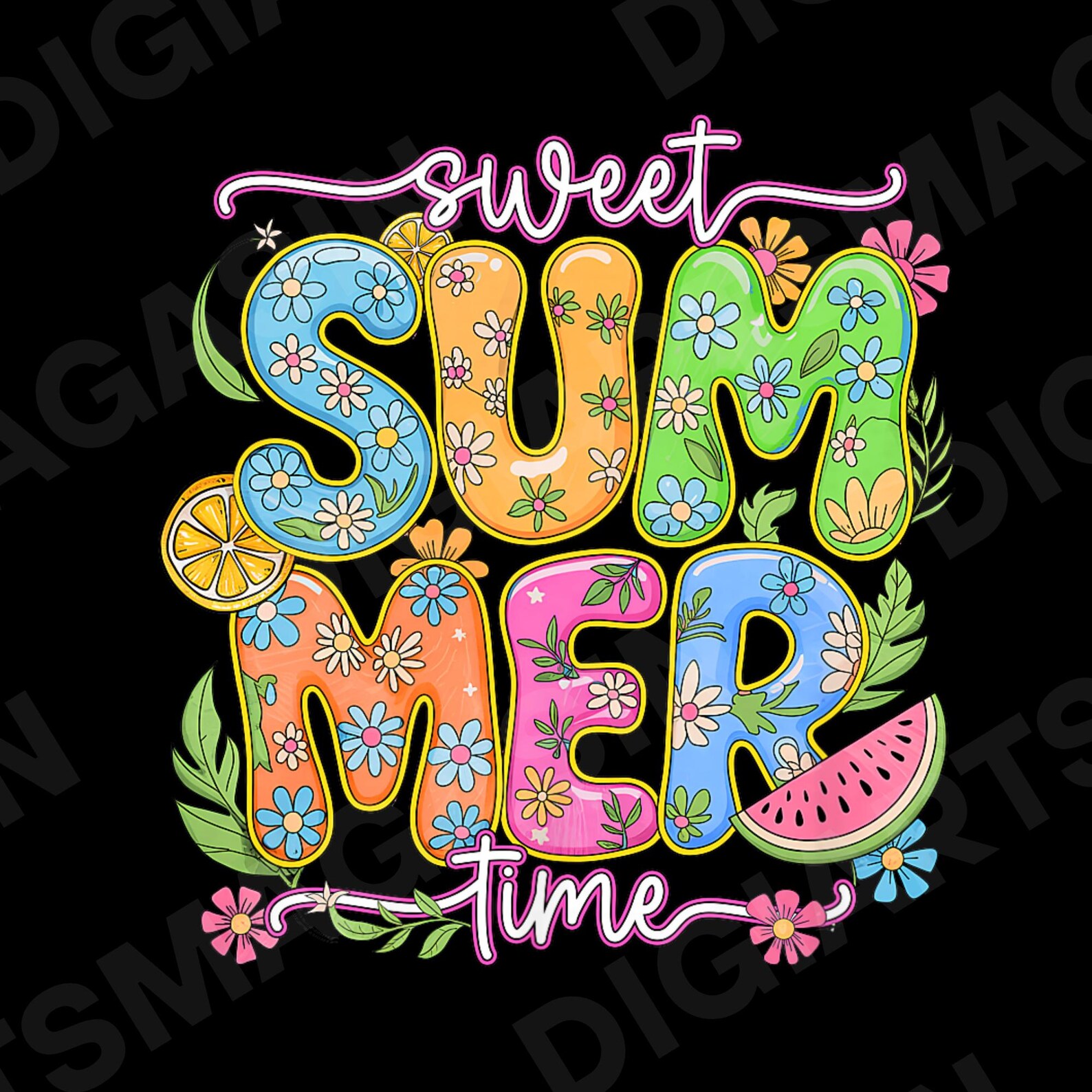 Retro Sweet Summer Time PNG Design - Summer T-shirt Digital PNG for ...