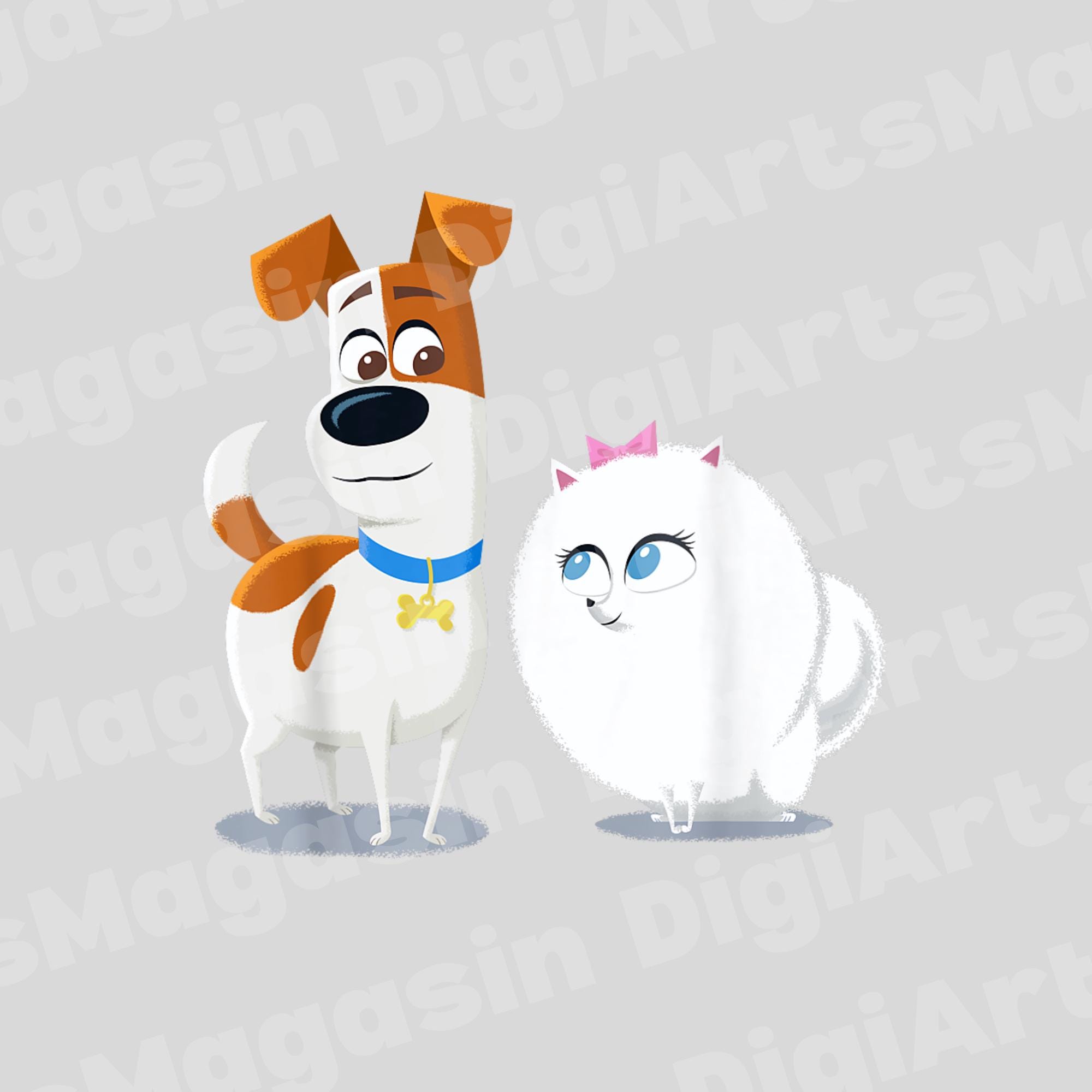 Secret Life of Pets 2 Max and Gidget Fluff Love PNG Design Officially ...