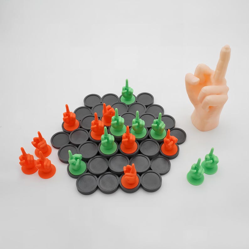 Middle Finger Balancing Game - A Strategic and Hilarious Party Game - Etsy