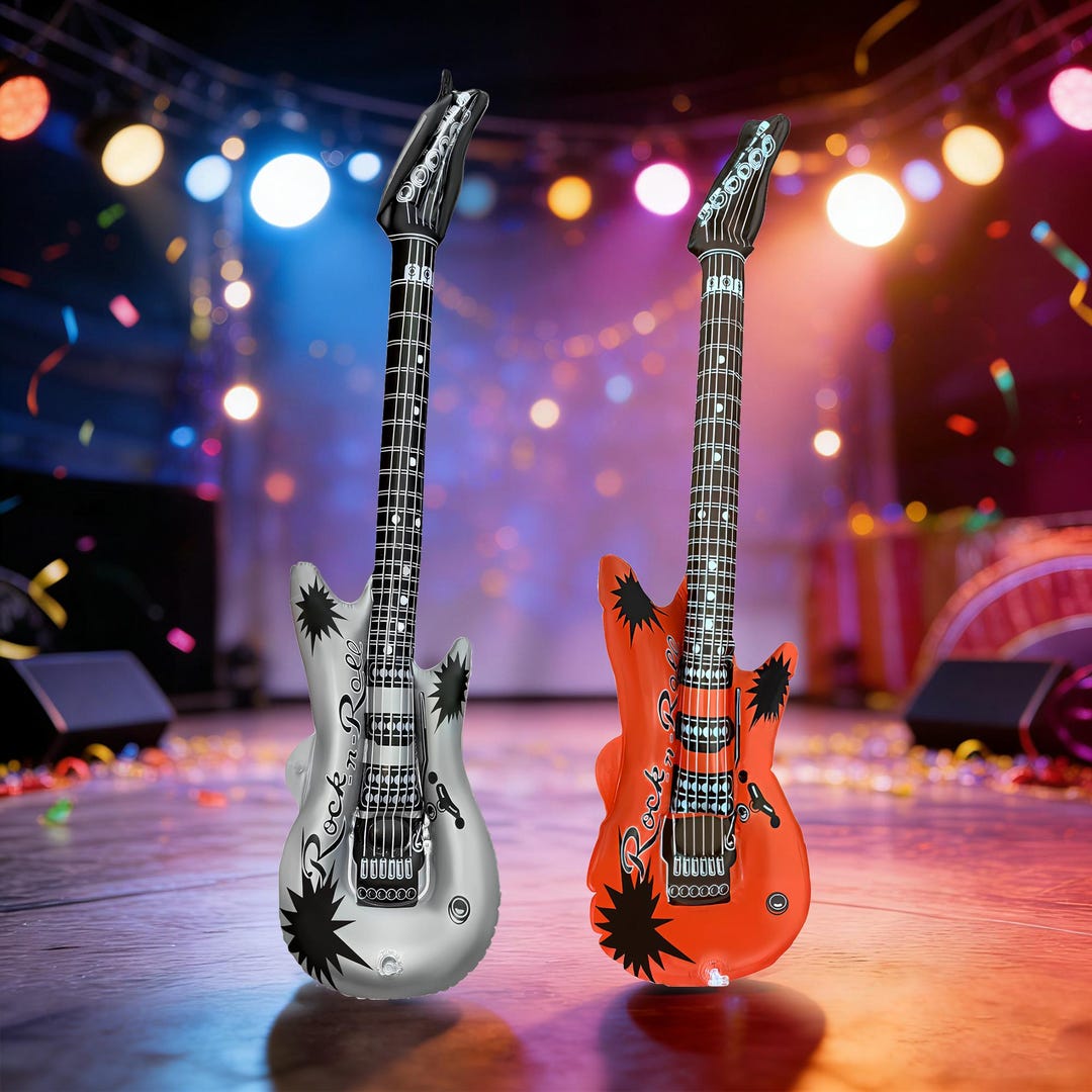 Lnflatable Guitar Balloon , 36 Inch Rock Music Party Decoration ...