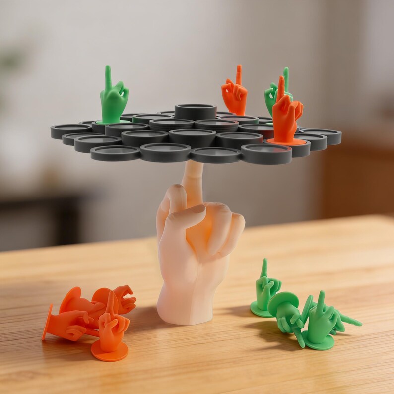 Middle Finger Balancing Game - A Strategic and Hilarious Party Game - Etsy