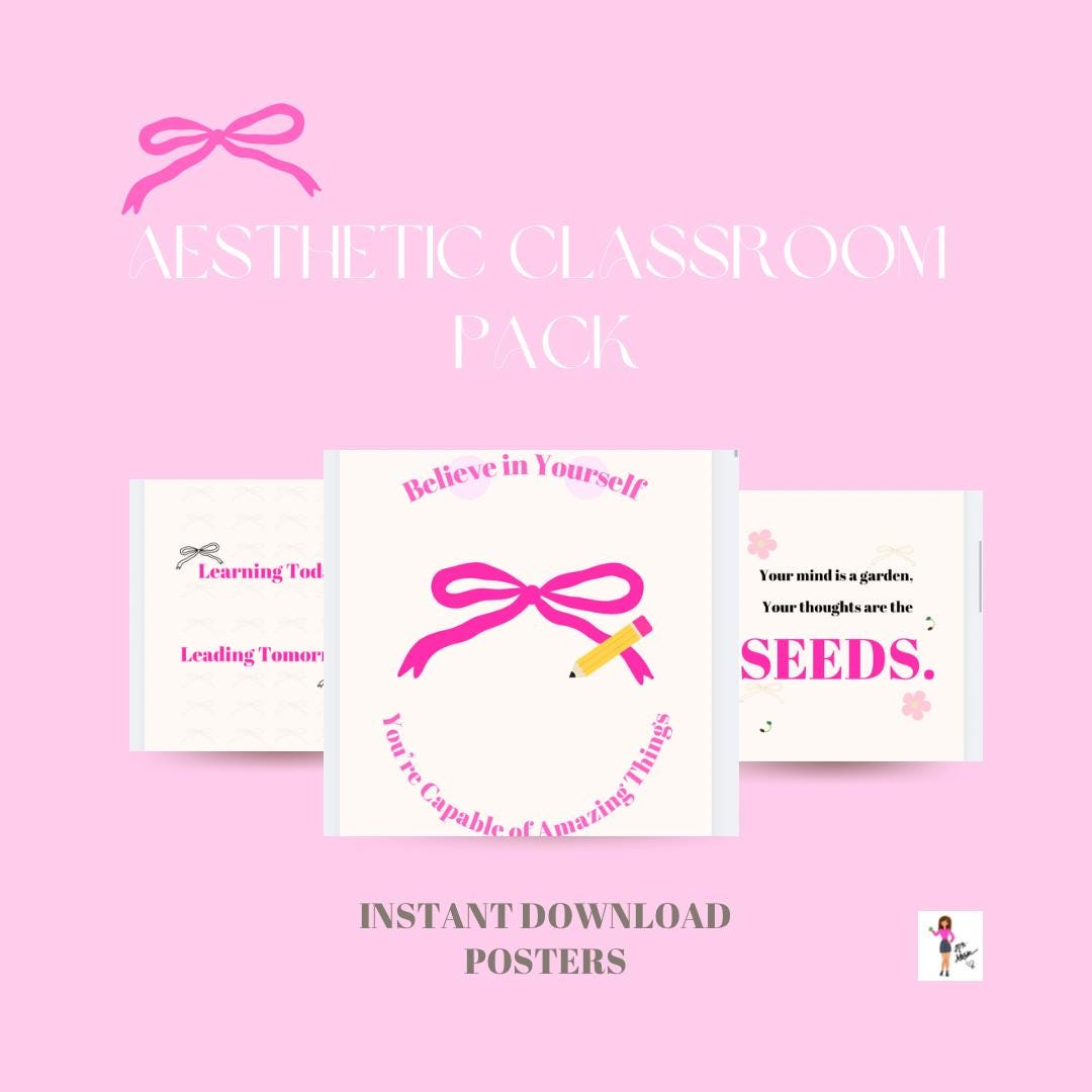 PINK AESTHETIC: Classroom Posters - Etsy