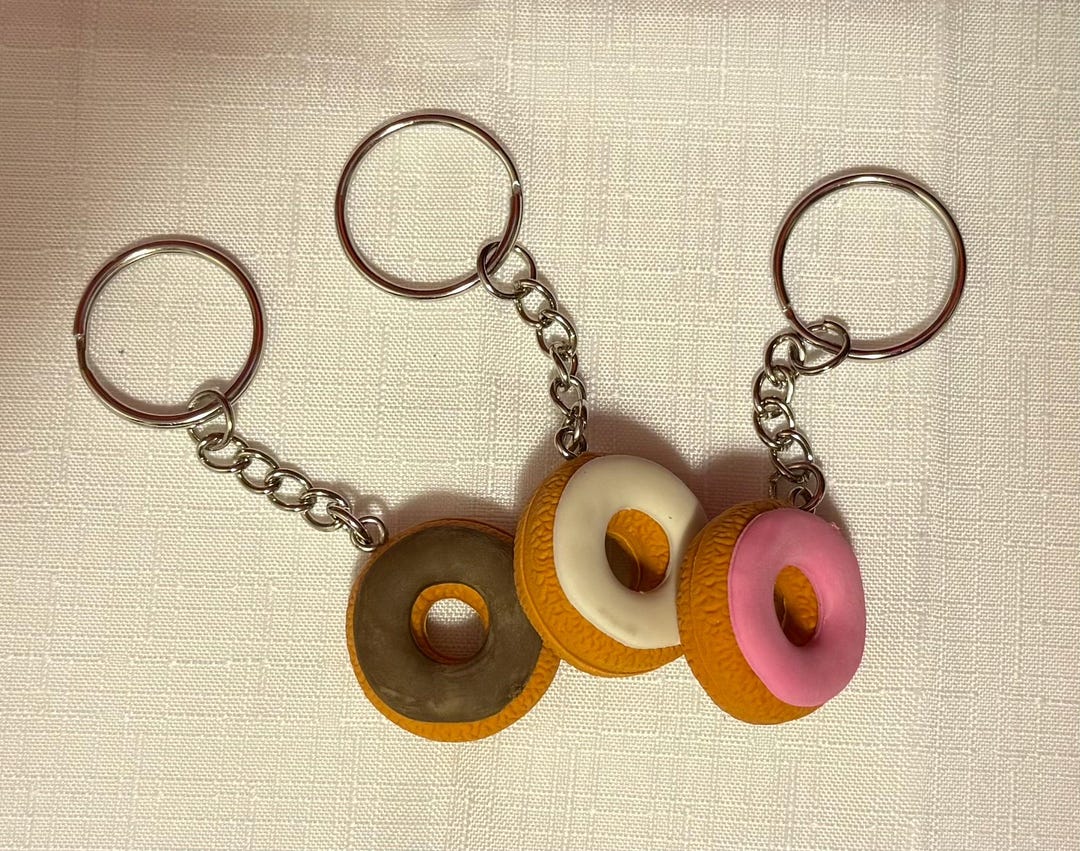 Donut Eraser Keychain - Etsy