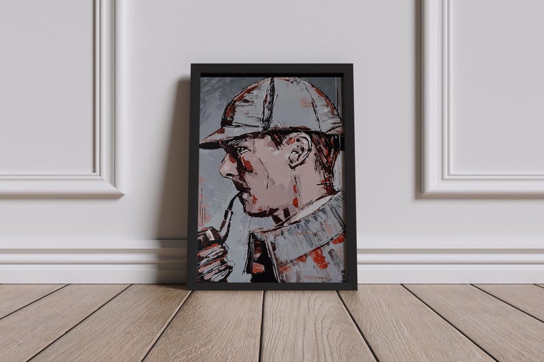 Sherlock Holmes Digital Art - Instant Download | Handmade Acrylic ...