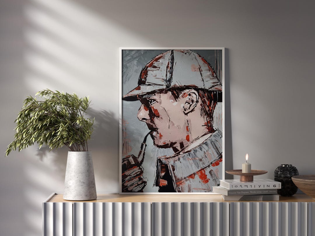 Sherlock Holmes Digital Art - Instant Download | Handmade Acrylic ...