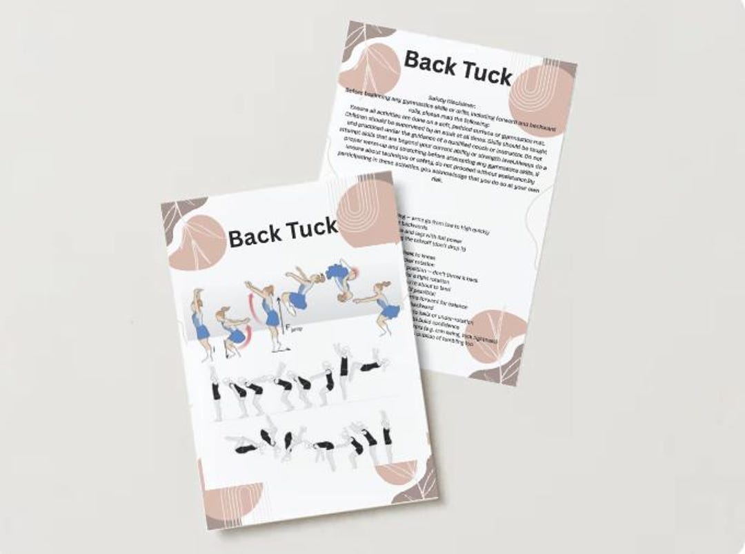 Skill Builder - Front and Back Tucks & Round off Connections - Etsy