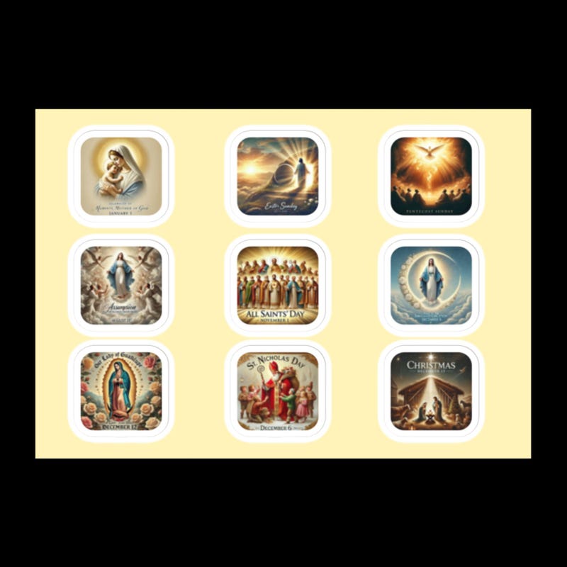 Catholic Stickers - Etsy