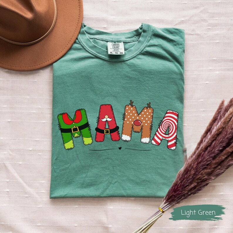 Christmas Mama Shirt, Holiday Mom Tshirt, New Mom Shirt, Pregnancy ...