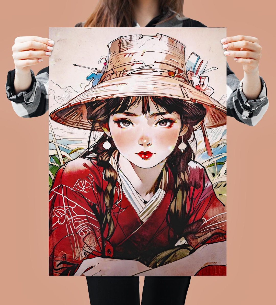 Wall Art for Anime Fans, Anime Girl Poster, Retro Anime Poster, Manga ...