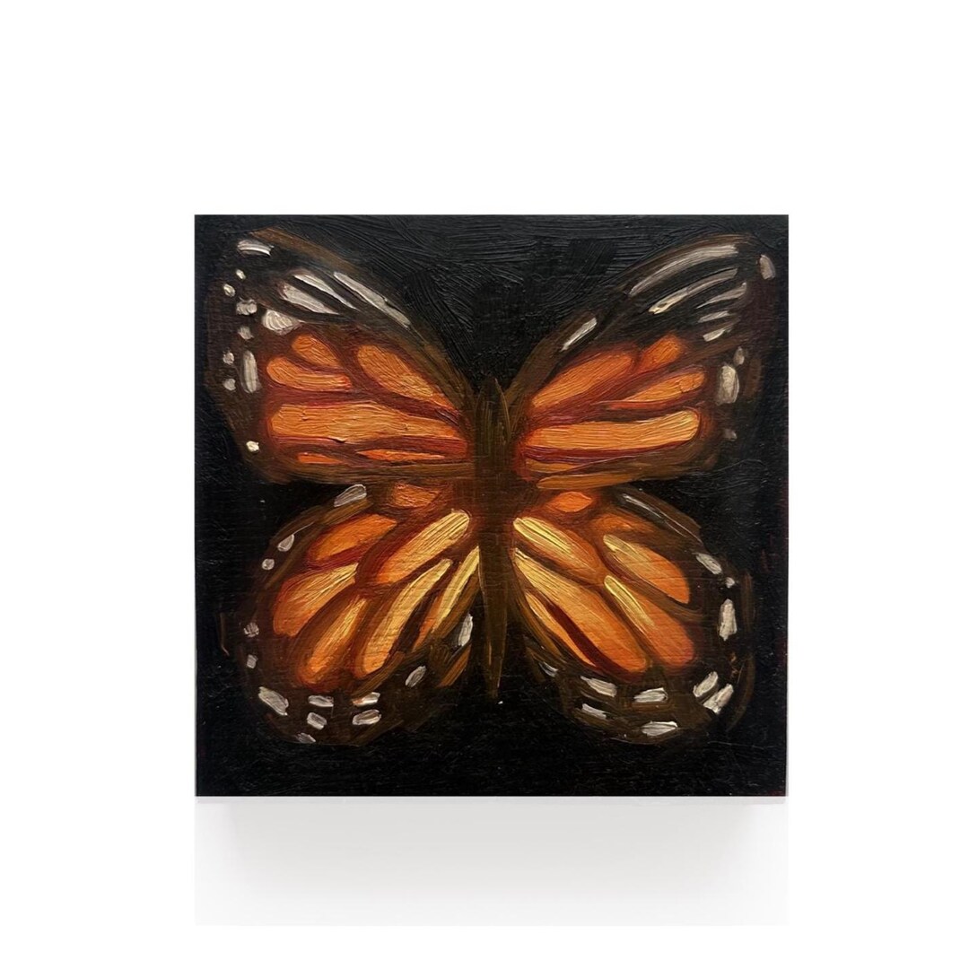 Mini Monarch Butterfly Oil Painting - Etsy