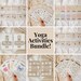 Kids Watercolor Yoga Bingo Game | 30 Bingo Cards | Printable Movement ...
