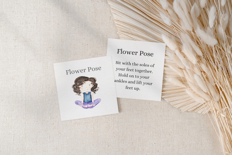 Kids Watercolor Yoga Bingo Game | 30 Bingo Cards | Printable Movement ...