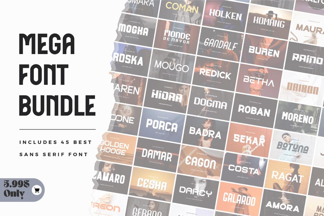 Font Bundle Elegant - Mega Font Pack for Canva and Cricut, Perfect for ...