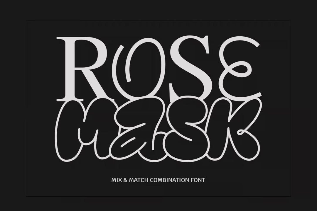 Rose Mask Font - Serif Font - Classy Fonts , Modern Font, Canva Font ...