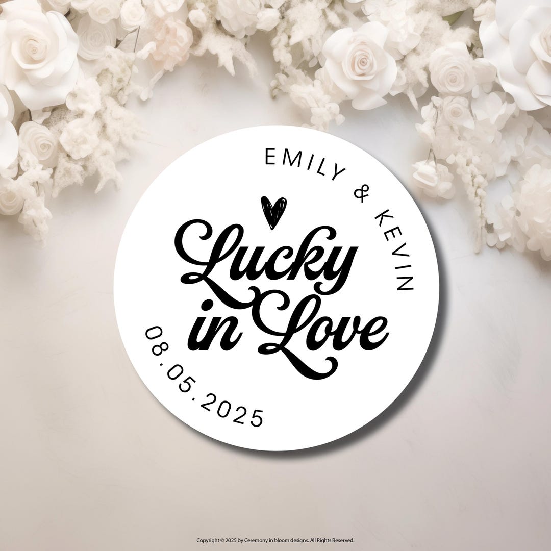 20 Custom Lotto Ticket Wedding Favors Wedding Lottery Stickers for ...
